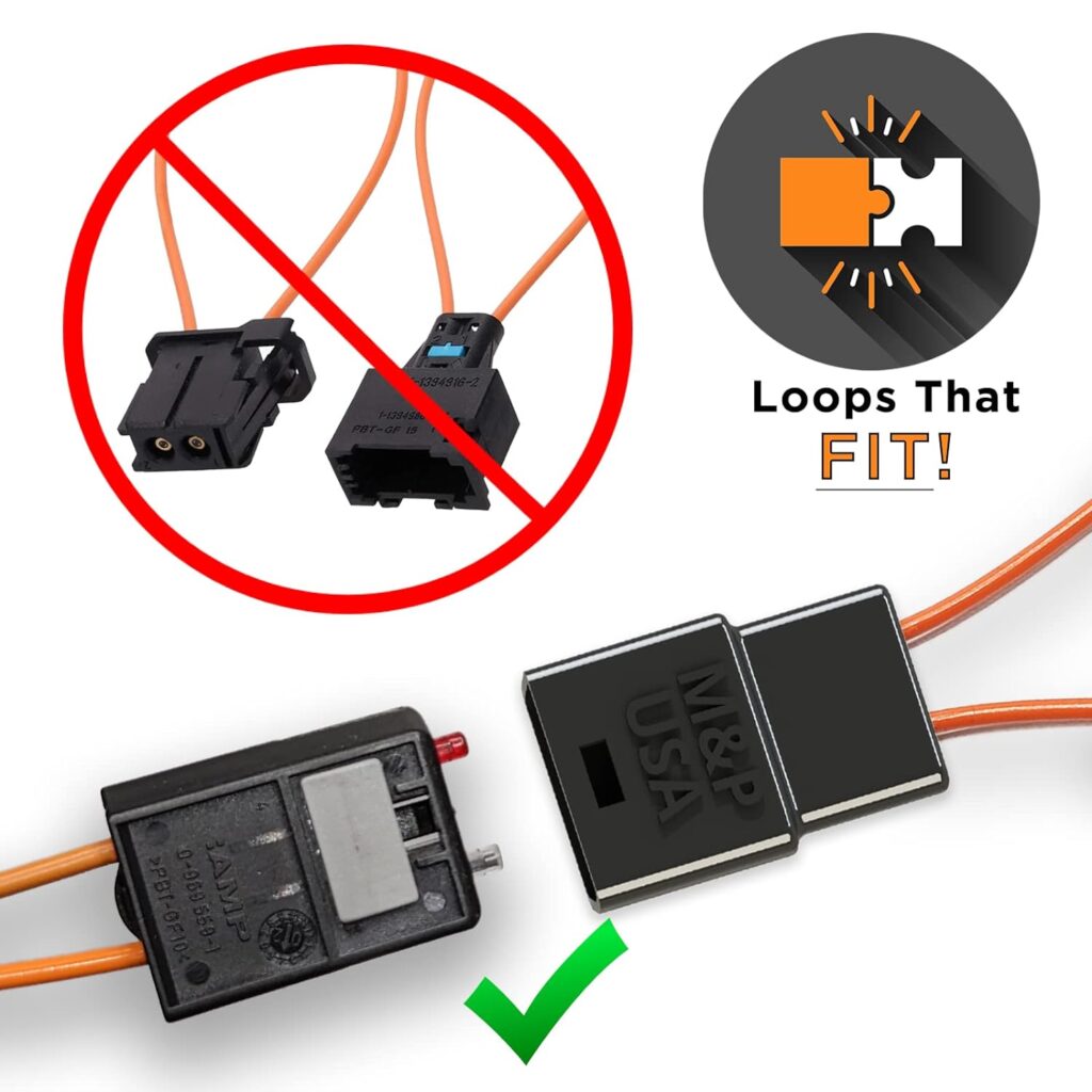 M&P USA D2B Fiber Optic Bypass Loop For Mercedes 1998-2003